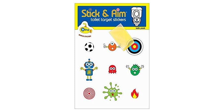 Kids Pack - Toilet Target Stickers for Potty Training