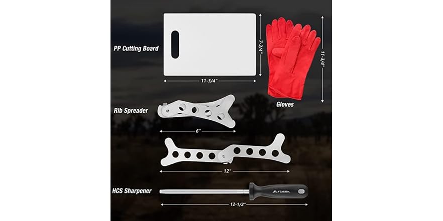 FLISSA Hunting Field Dressing Kit, 10 Piece