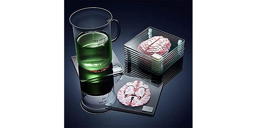 Brain Specimen Glass Coasters
