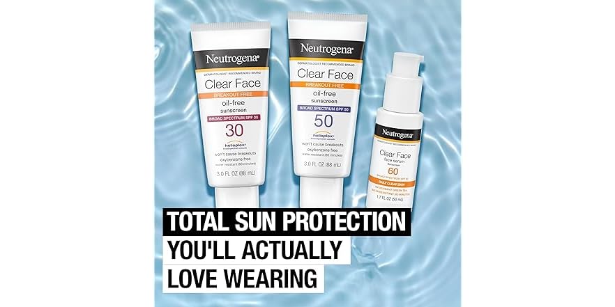 Neutrogena Clear Face Sunscreen Lotion f
