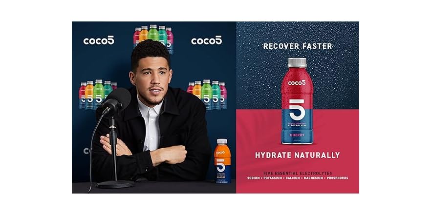 (12 Pack) Coco5 Clean Sports Hydration Passion Fruit Flavor