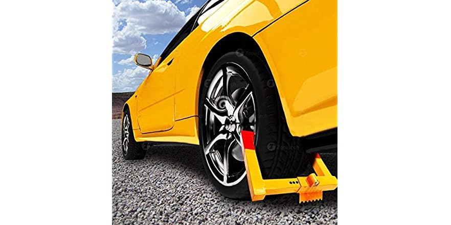 Zone Tech Security Tire Lock Clamp Boot Tire Claw