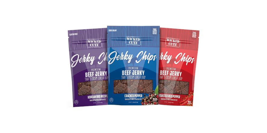 Wicked Cutz Jerky Chips 8 Pack (You Pick)