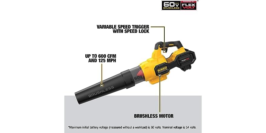 DEWALT DCBL772X1 DEWALT FLEXVOLT 60V MAX* Blower
