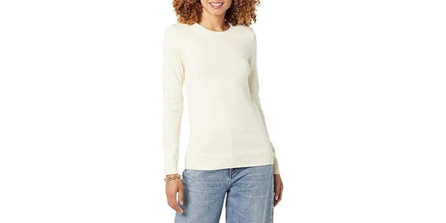 Amazon Essentials Womens Crewneck Cotton Sweater