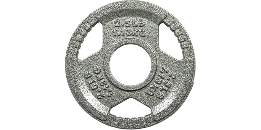 HulkFit 2" Iron Weight Plate 2.5lb Silver