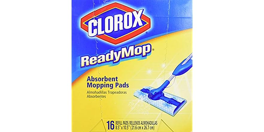 Clorox ReadyMop Absorbent, 16 Refill Mopping Pads