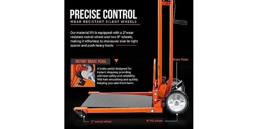 SuperHandy Material Lift Winch Stacker