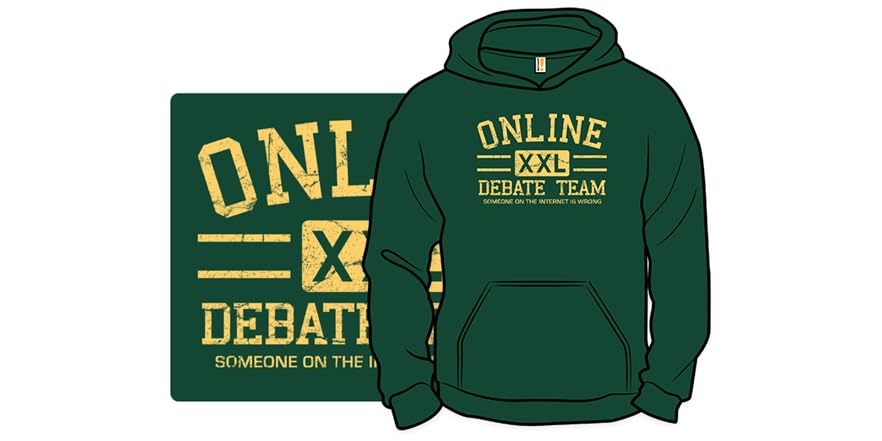 Online Debate Team Pullover Hoodie