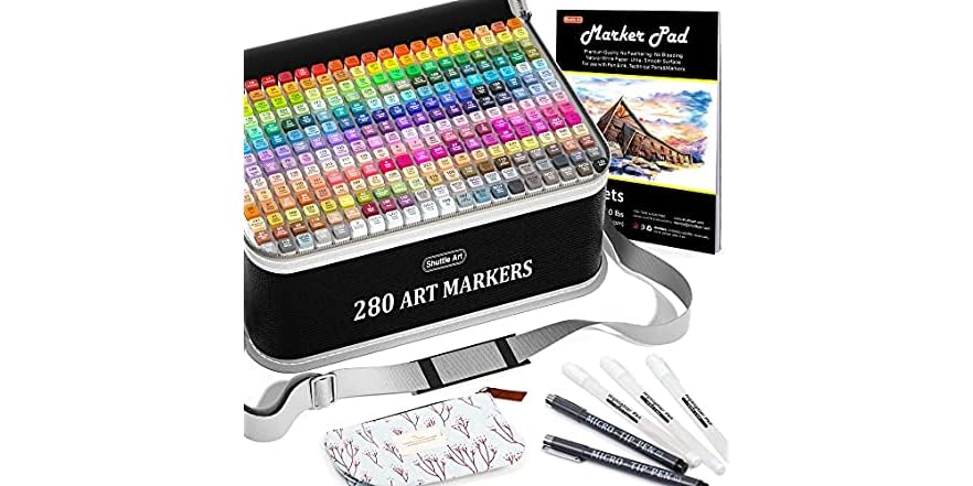 Shuttle Art 280 Colors Highlighter Pens (Open Box)