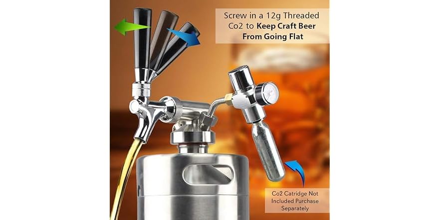 NutriChef Pressurized Beer Mini Keg System