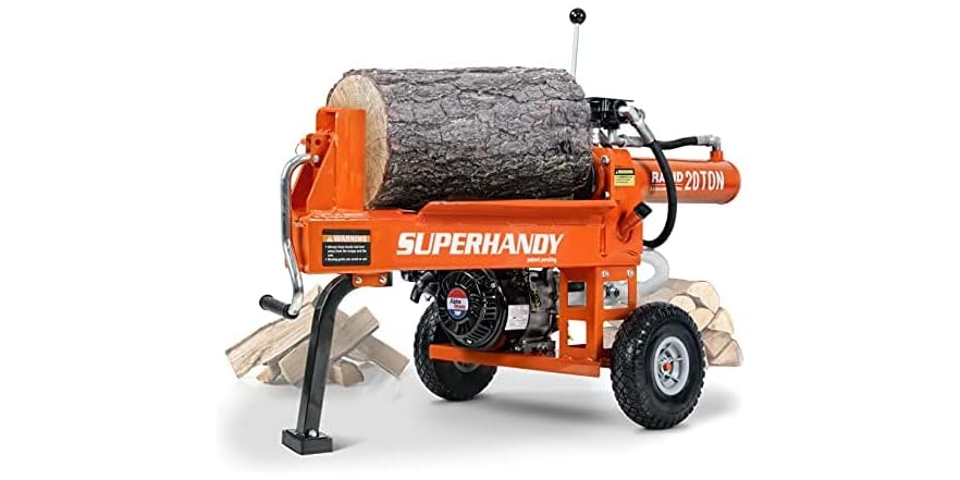 SuperHandy Log Splitter Portable 20 Ton 7HP Engine