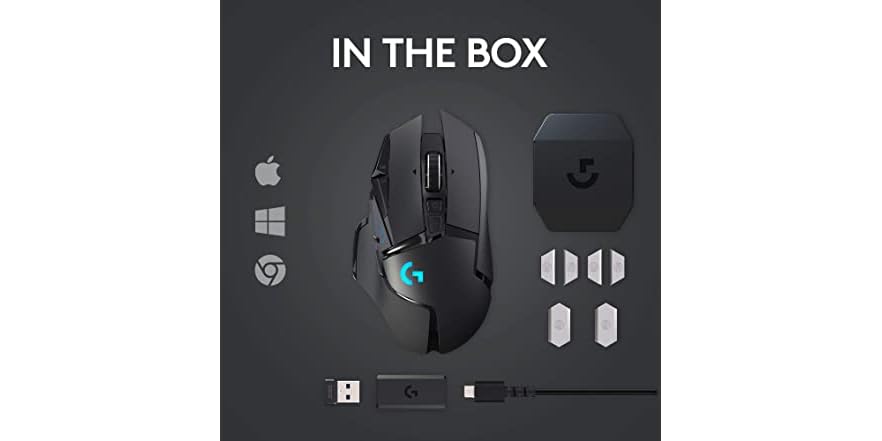 Logitech G502 Lightspeed Wireless Gaming Mouse (Open Box)