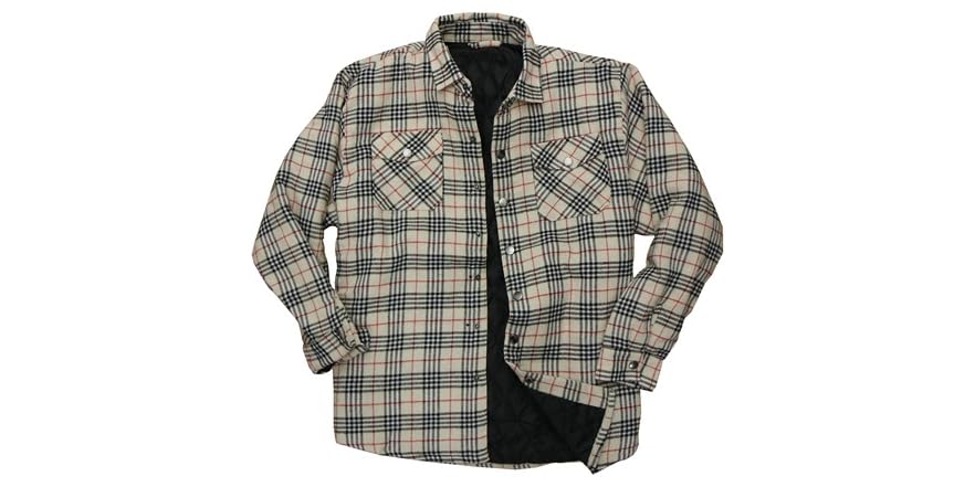 Mens Quilted Flannel Jacket