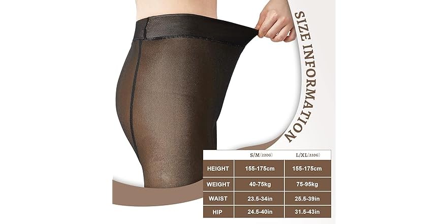 3 Pairs Translucent Stretchy Pantyhose