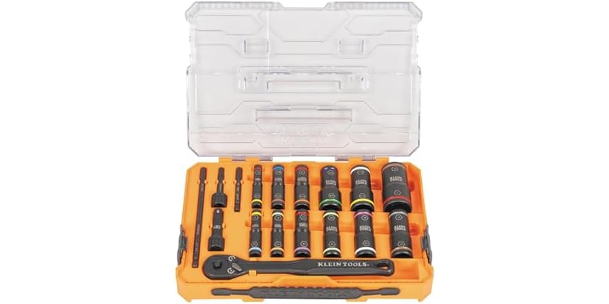 Klein Tools 65626 KNECT Deep Well Impct Socket Set