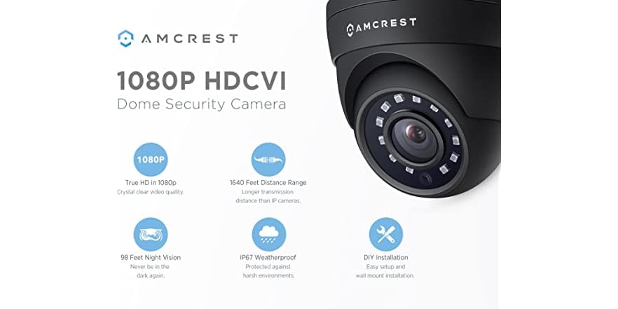 Amcrest Full HD Dome Outdoor Security Camera