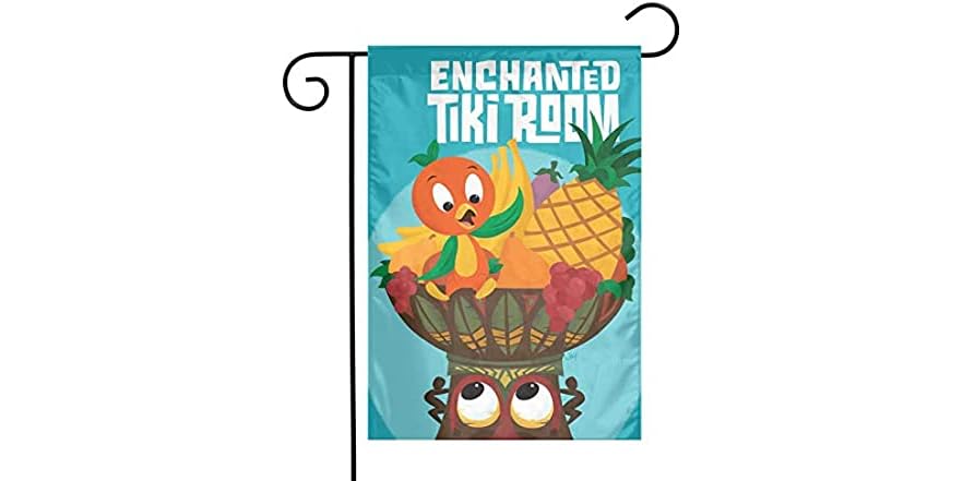 Enchanted Tiki Room Garden Flag 12x 18
