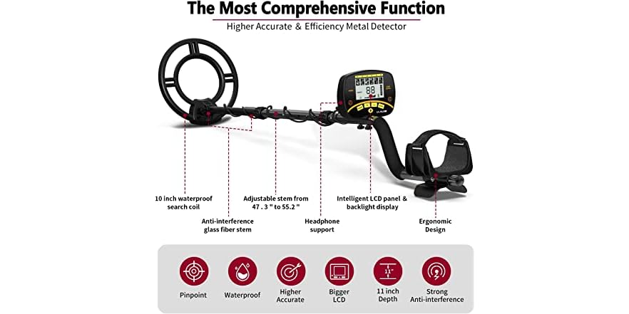 ULHUND 10" Coil Metal Detector