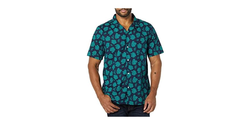 Amazon Men's Vacation Cotton Resort Shirt