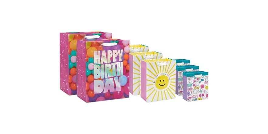 Hallmark Birthday Gift Bags 8-Pack