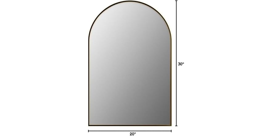 Poseerkey Arched Wall Mount Mirror