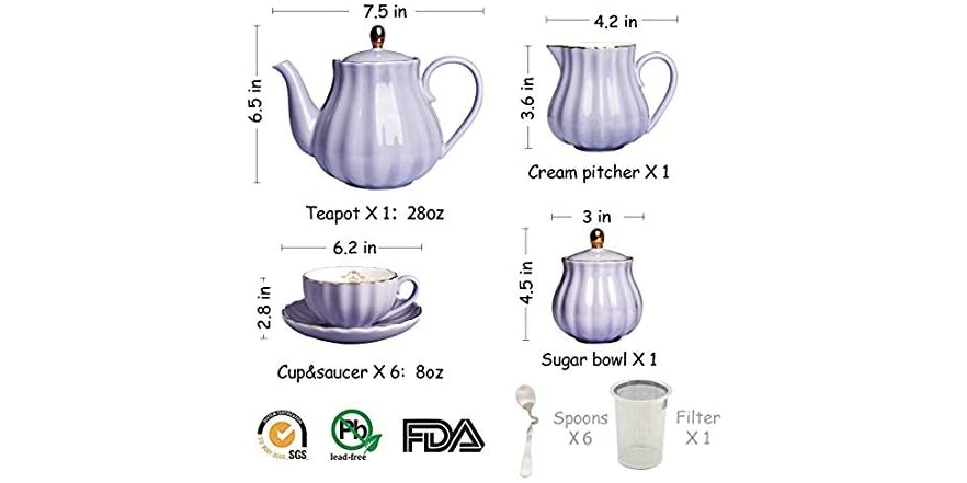 Pukka Home Porcelain Tea Set