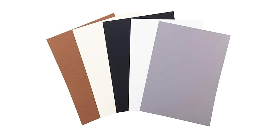 Cardstock 8.5x11 Pack, 100 Neutral Sheets