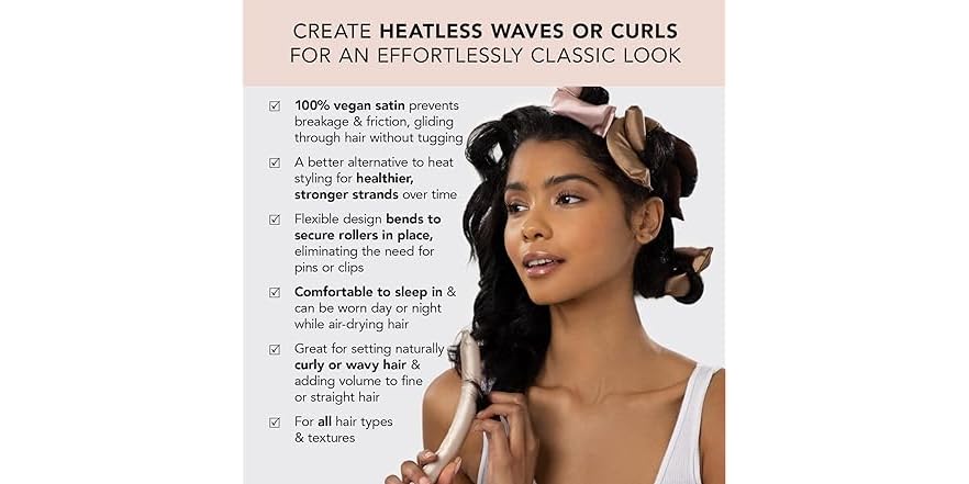 Kitsch Heatless Hair Curler 6ct