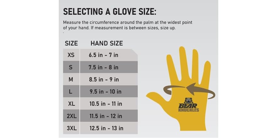 Bear Knuckles Cowhide Work Gloves