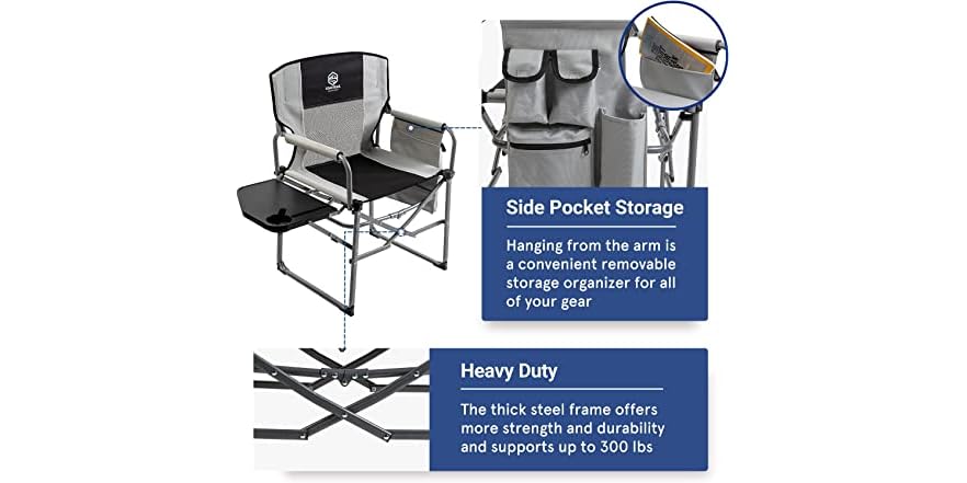 Coastrail Outdoor Compact Director Chair