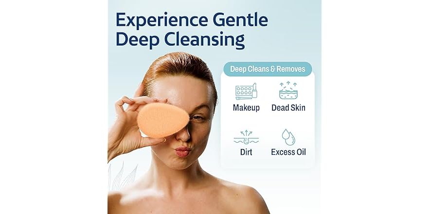HartFelt 2ct Tear Drop Gentle Face Scrubber for Women