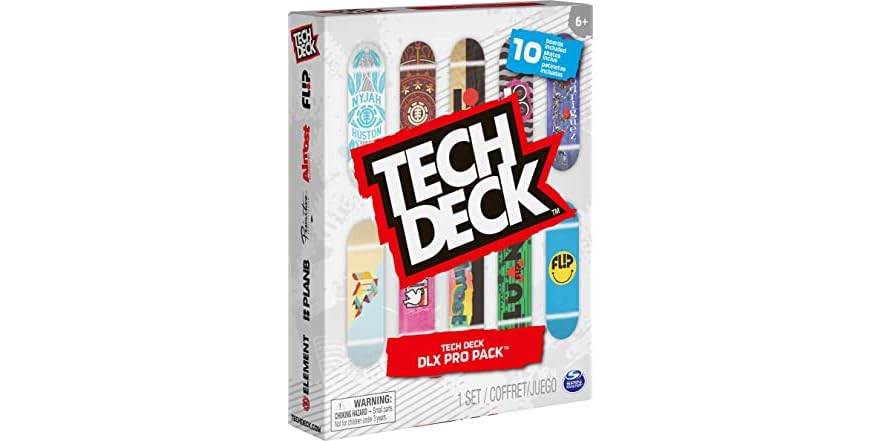 Tech Deck, DLX Pro 10-Pack of Collectible Fingerboards