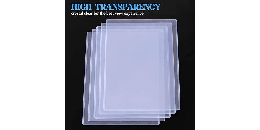 25 PC 8.5"x 11" Rigid Print Protectors