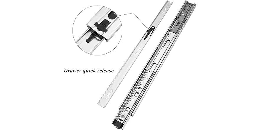10 Pack 22" Soft Closing Draw Slides