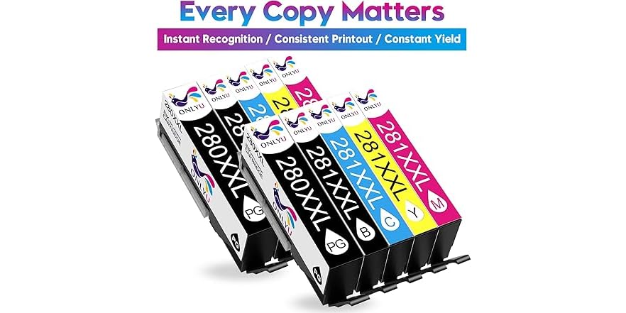 ONLYU Canon Compatible Ink Cartridge Pack