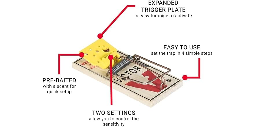 Victor Easy Set Mouse Trap - 18 Pack