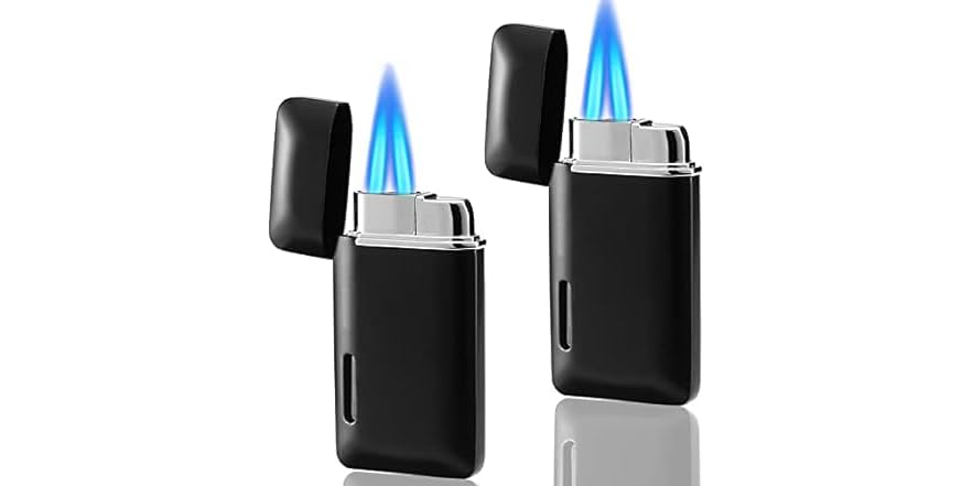 2 Pack Refillable Mini Torch Lighter