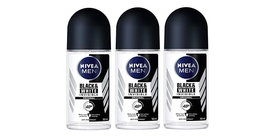 (6-Pack) Nivea Black & White 48 Hours Deodorant
