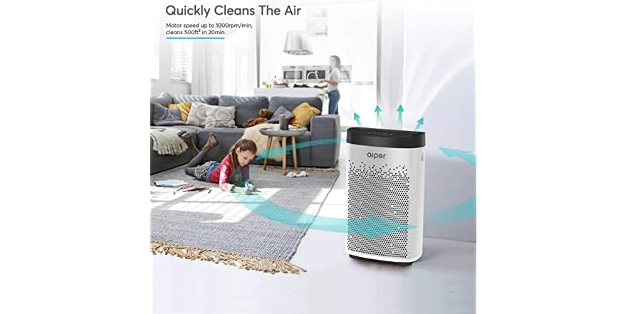 AIPER Air Purifier with H13 True HEPA Filter