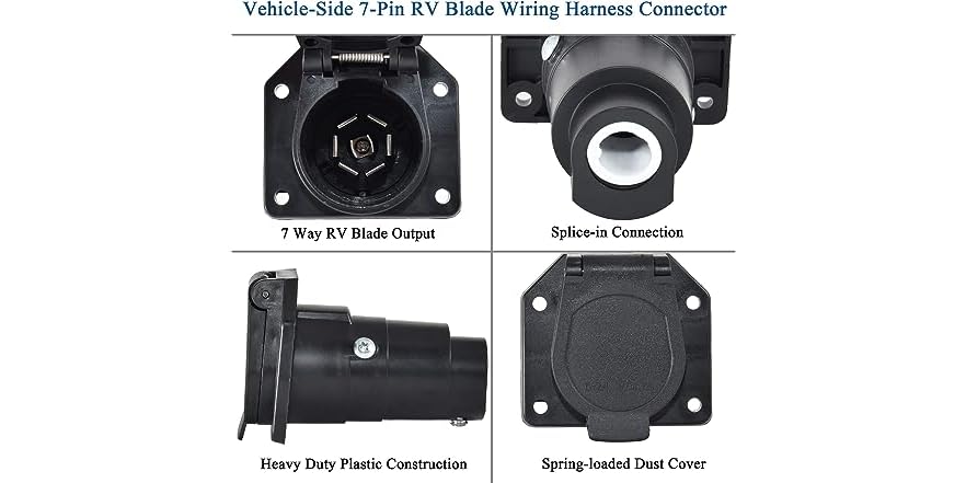 7 Pin Trailer Connector Male & Female