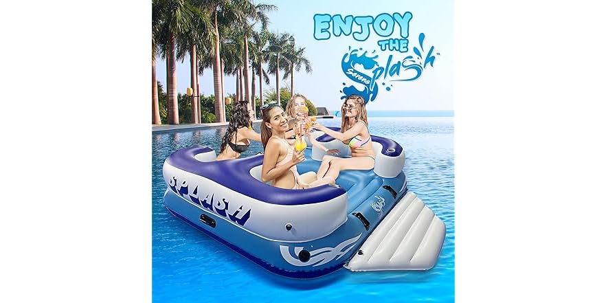 SereneLife Inflatable 4- Person Float