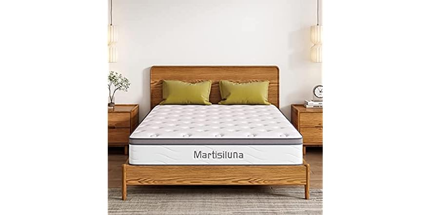 Martisiluna 10.5" Memory Foam Hybrid Mattress