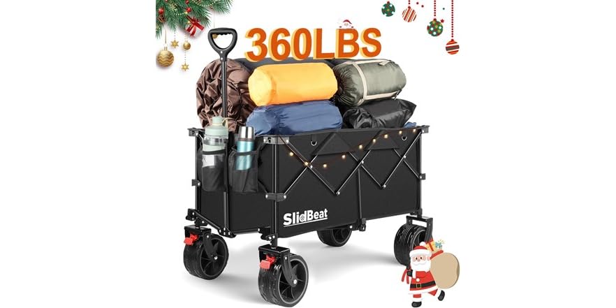 220L Collapsible Wagon with Big Wheels