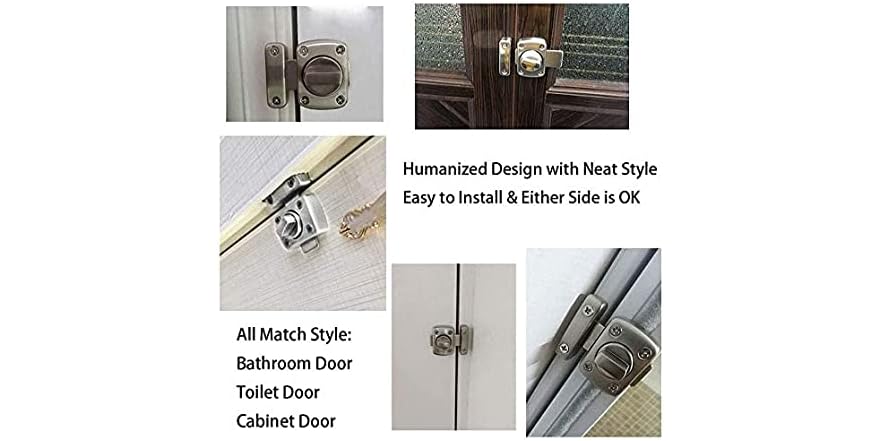 Small Rotating Bolt Latch Safety Door