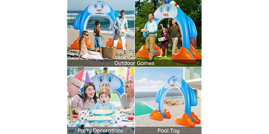 HAPAH Inflatable Arch Sprinkler Penguin