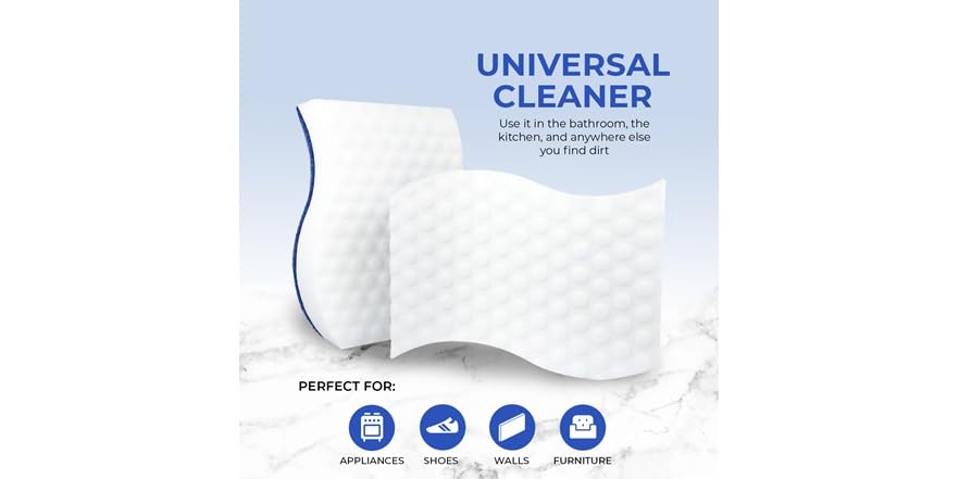 2-In-1 Duo Magic Eraser and Scrub Sponge, 20-Pack