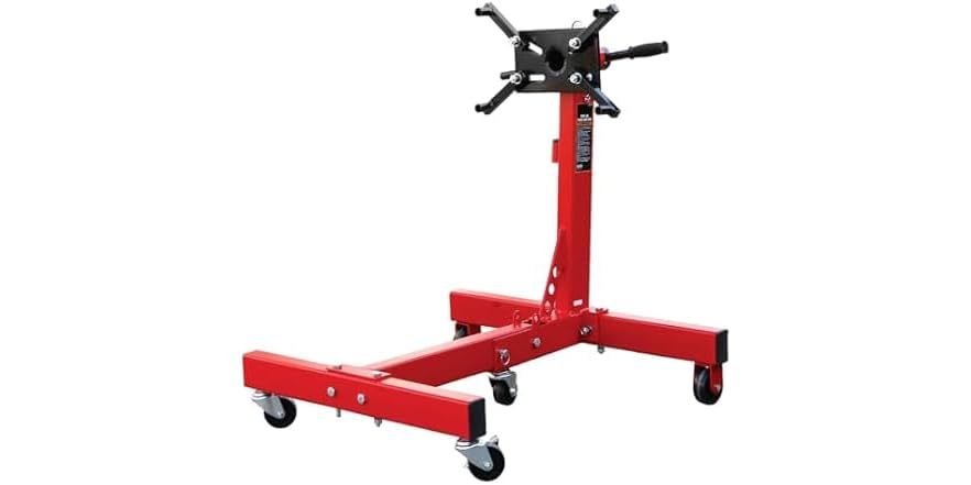 BIG RED Steel Rotating Engine Stand