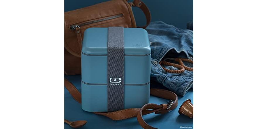 MB Square Denim Blue bento Box