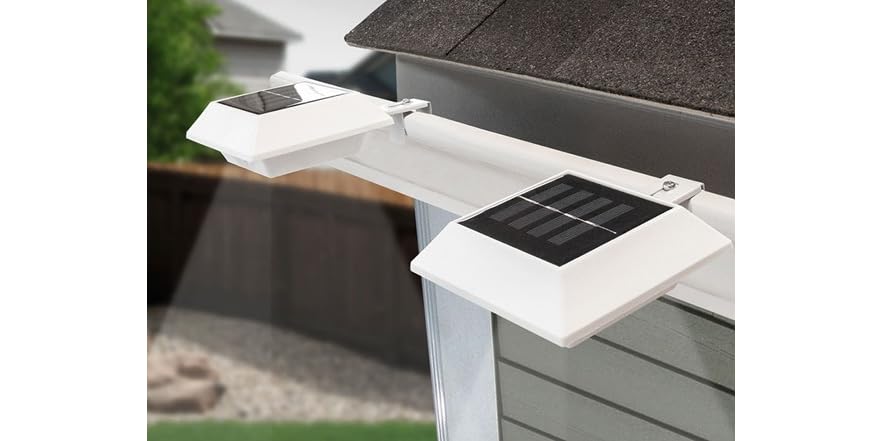 2 Pack Solar Sq. Gutter/Fence HALOLITE